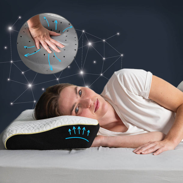 Anatomický polštář proti chrápání Vitapur MemoSilver Ionity - 57x34 cm ...